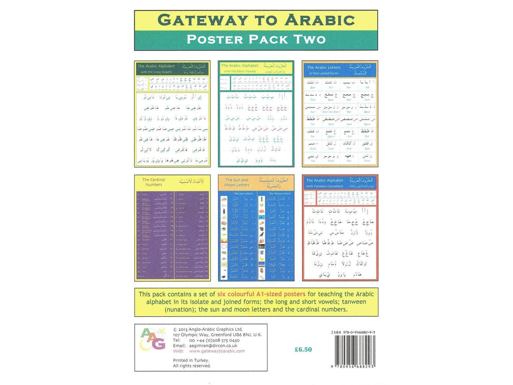 Gateway to Arabic Poster Pack Two By Dr. Imran Hamza Alawiye – Al ...